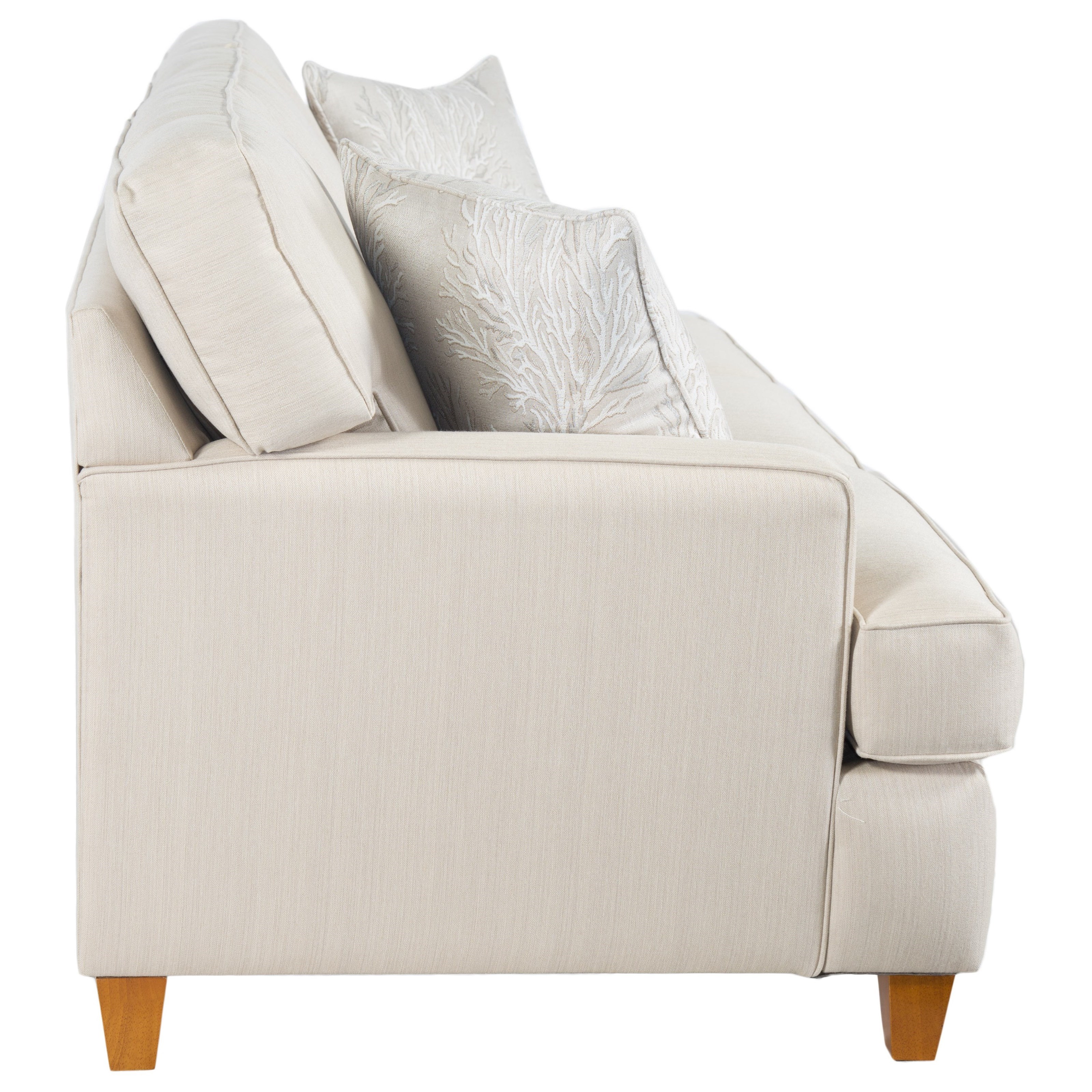 Capris Furniture 162 S162 Contemporary Small-Scale Sofa | Baer's Furniture | Sofas